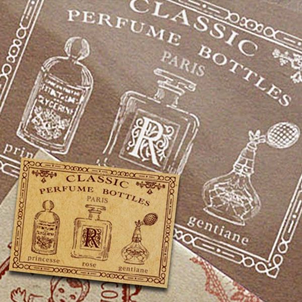Vintage Perfume Bottle Labels